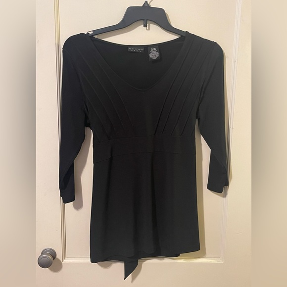 Apostrophe | Tops | Apostrophe Black 34 Sleeve Top With Tie In Back ...